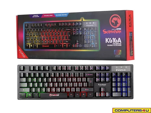 MARVO SCORPION K616A RGB BACKLIGHT GAMING KEYBOARD – computers4u.ie